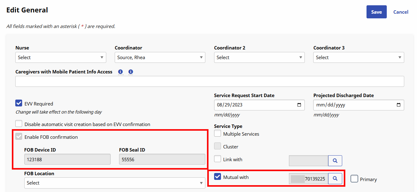 Payer-Managed FOB for Linked Contracts