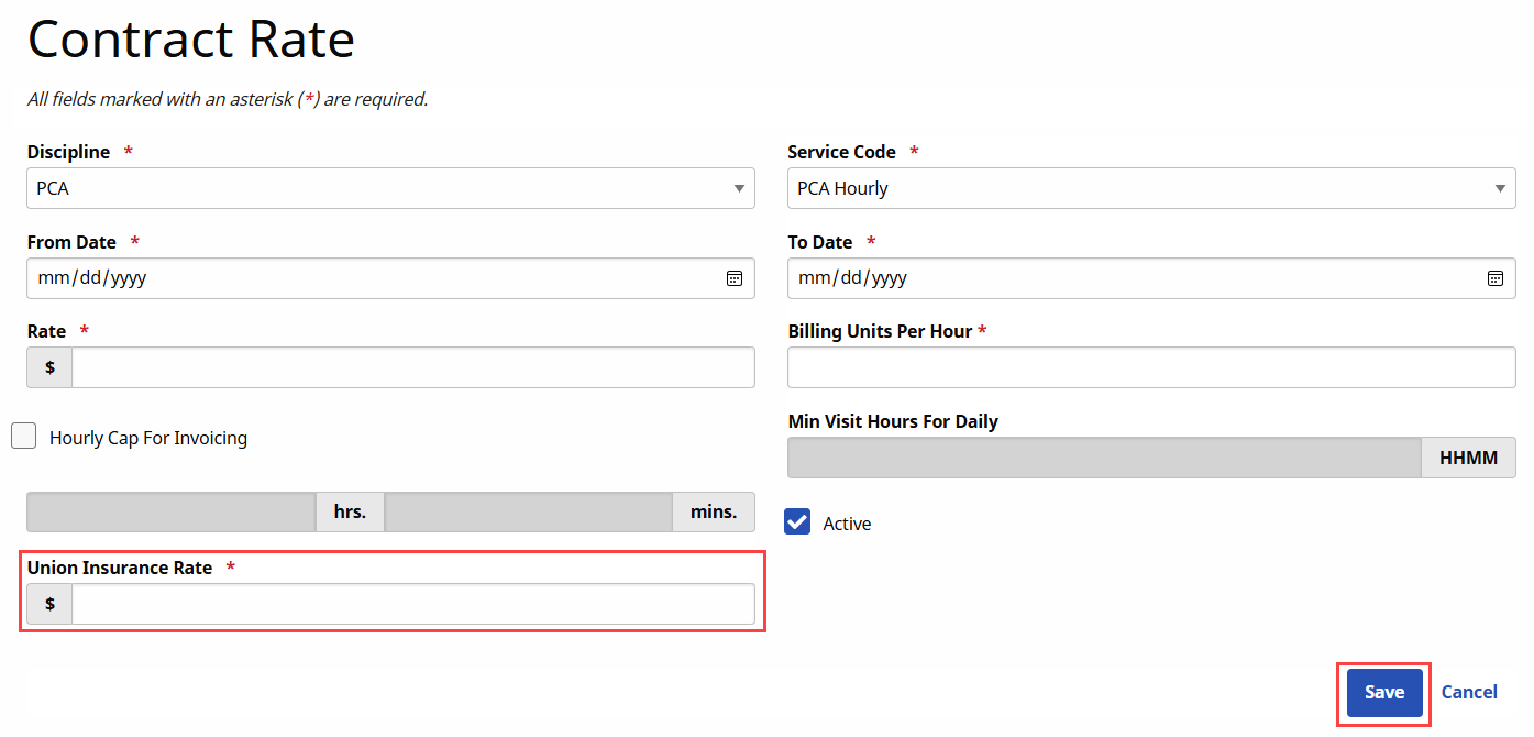 Billing/Collections Tab