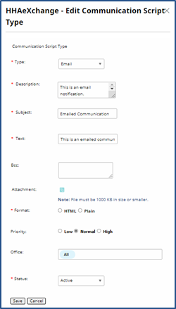 Message Scripts via Reference Table Management
